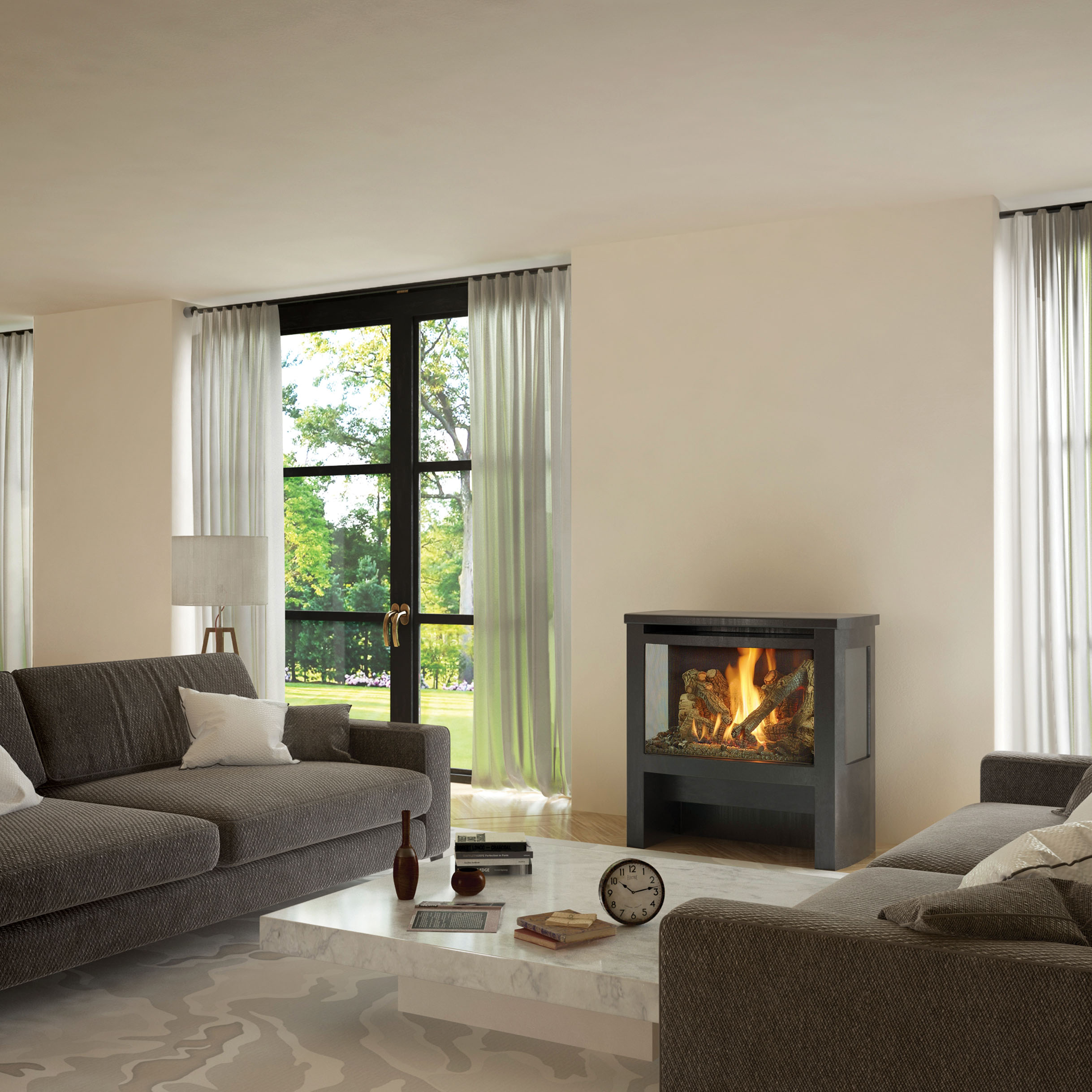 Gas Stoves - Firefly Lodge - Merrill Sheet Metal - Fireplaces wausau ...